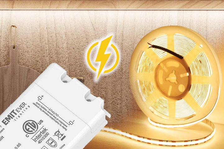 96W Dimmable LED Driver, AC 110V-277V to DC 24V Transformer, 5-in-1 Di ...